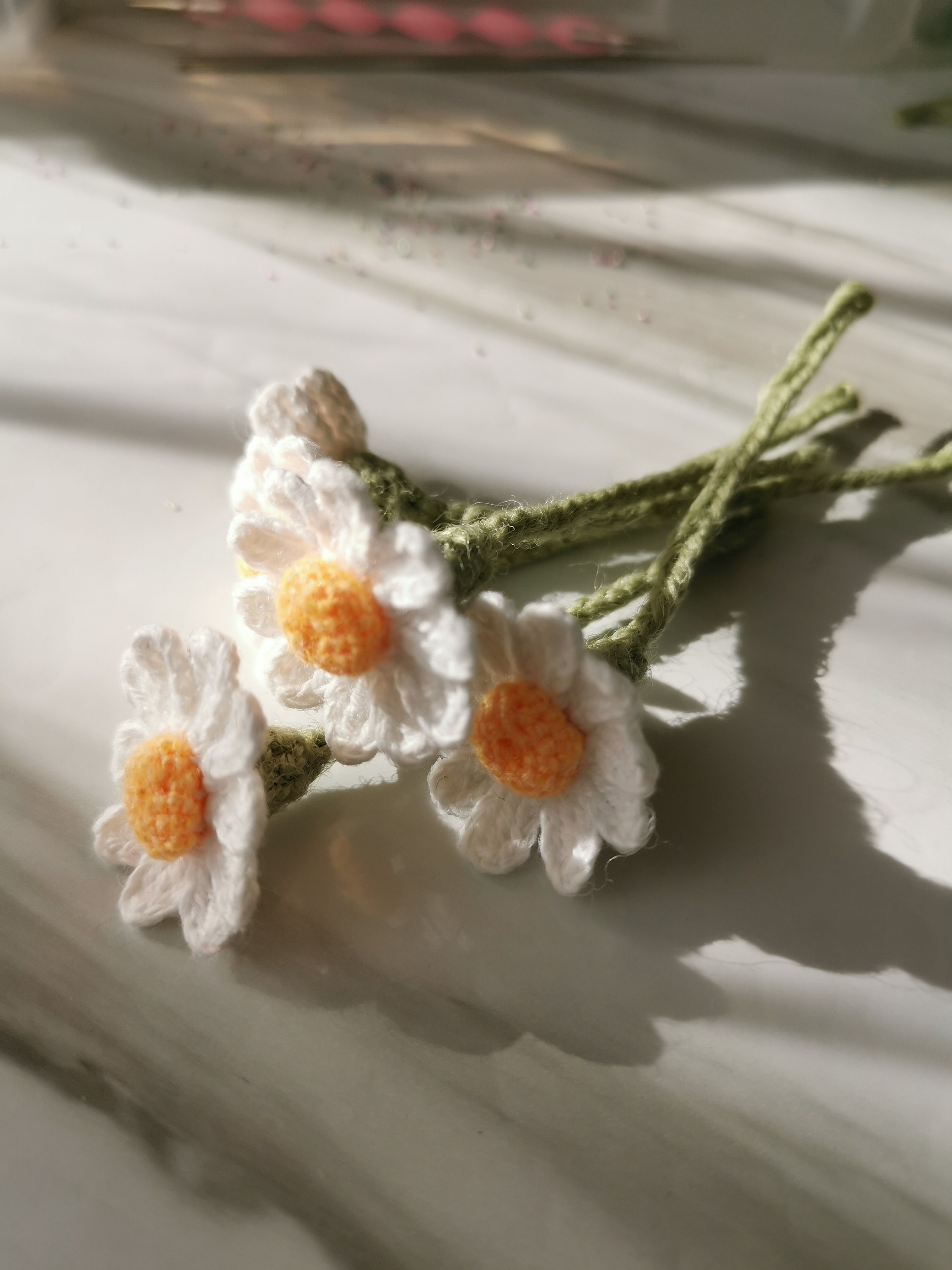 Crochet Video DAISY Mini Bouquet Step by Step Tutorial - Etsy