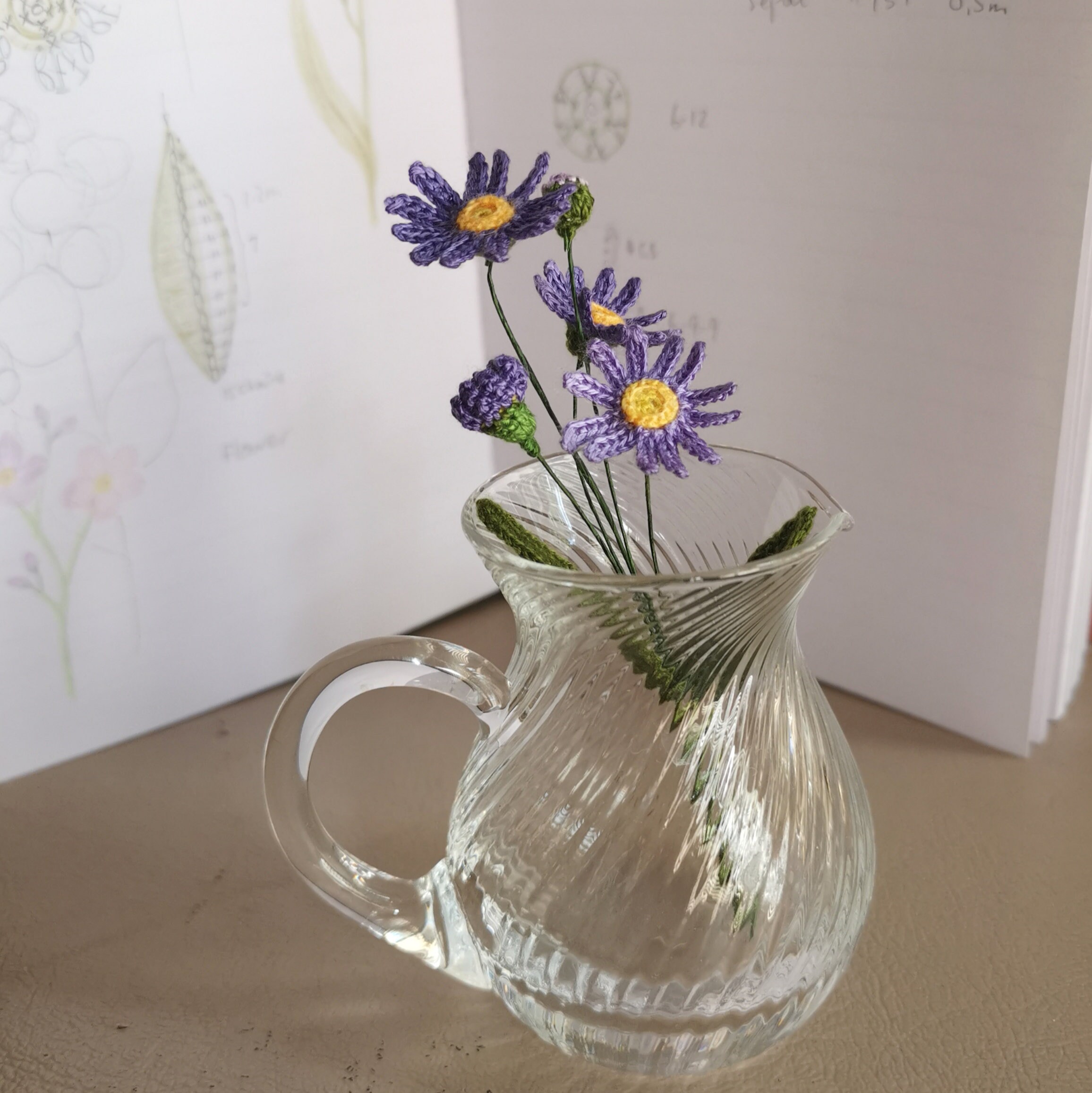 Crochet Pattern - ASTER Mini Flower Bouquet - Level 3 - Etsy