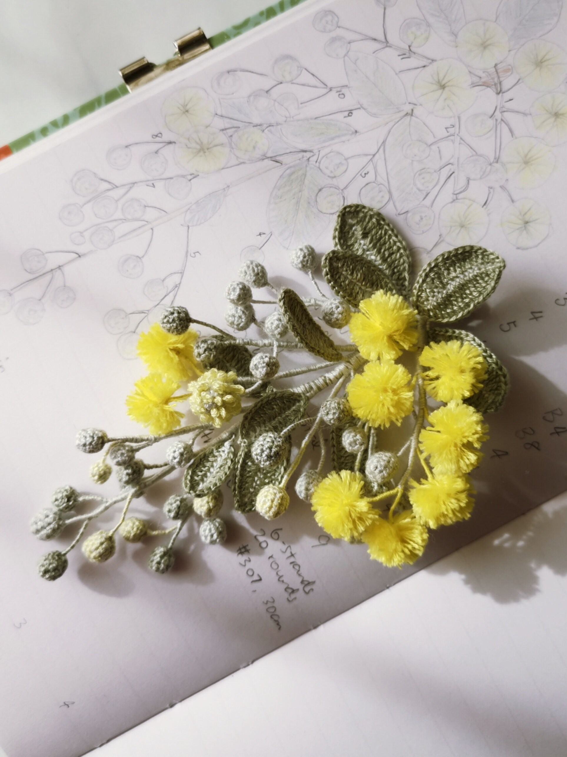 Crochet Video - WATTLE Mini Bouquet Step by Step Tutorial - Level 6 - Etsy