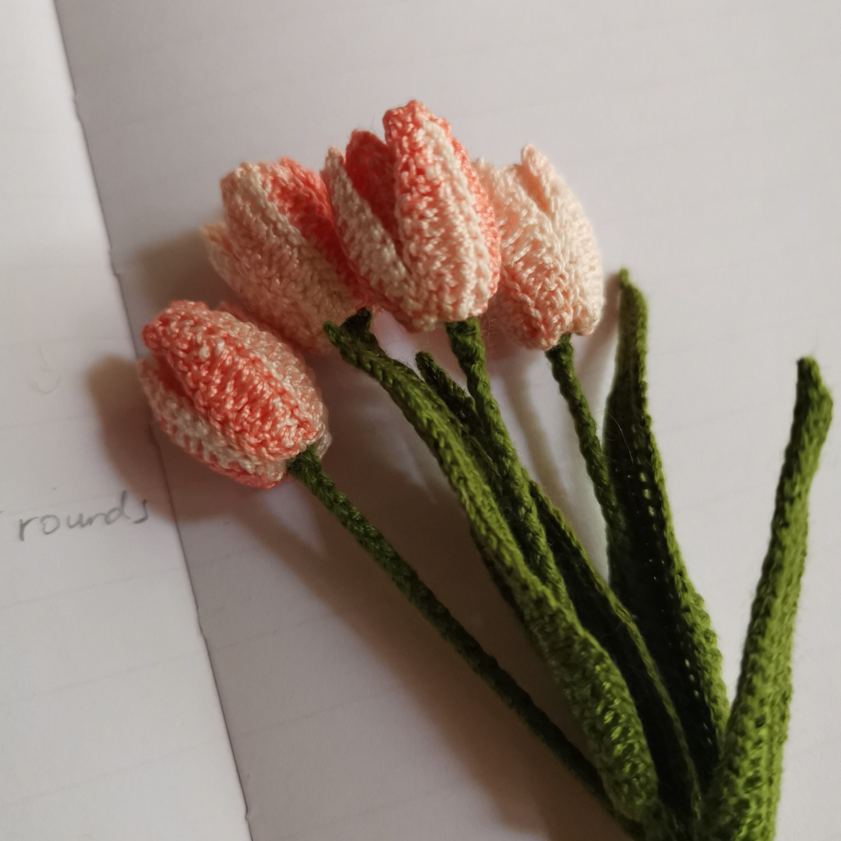 Crochet Video - TULIP Mini Bouquet Step by Step Tutorial - Level 2 - Etsy