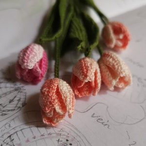 Crochet Video - TULIP Mini Bouquet Step by Step Tutorial - Level 2 - Etsy