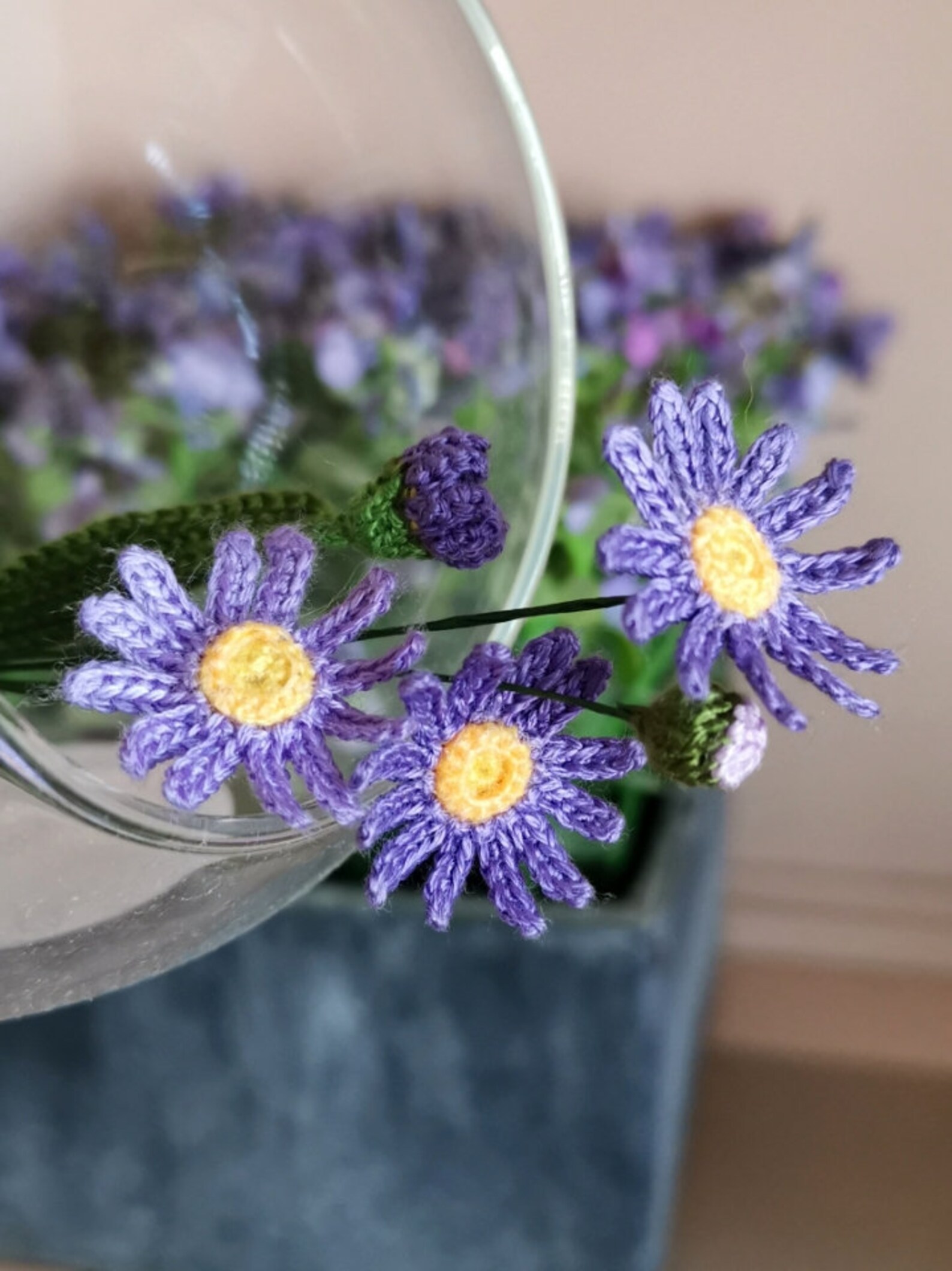Crochet Video - ASTER Mini Bouquet Step by Step Tutorial - Level 3 - Etsy