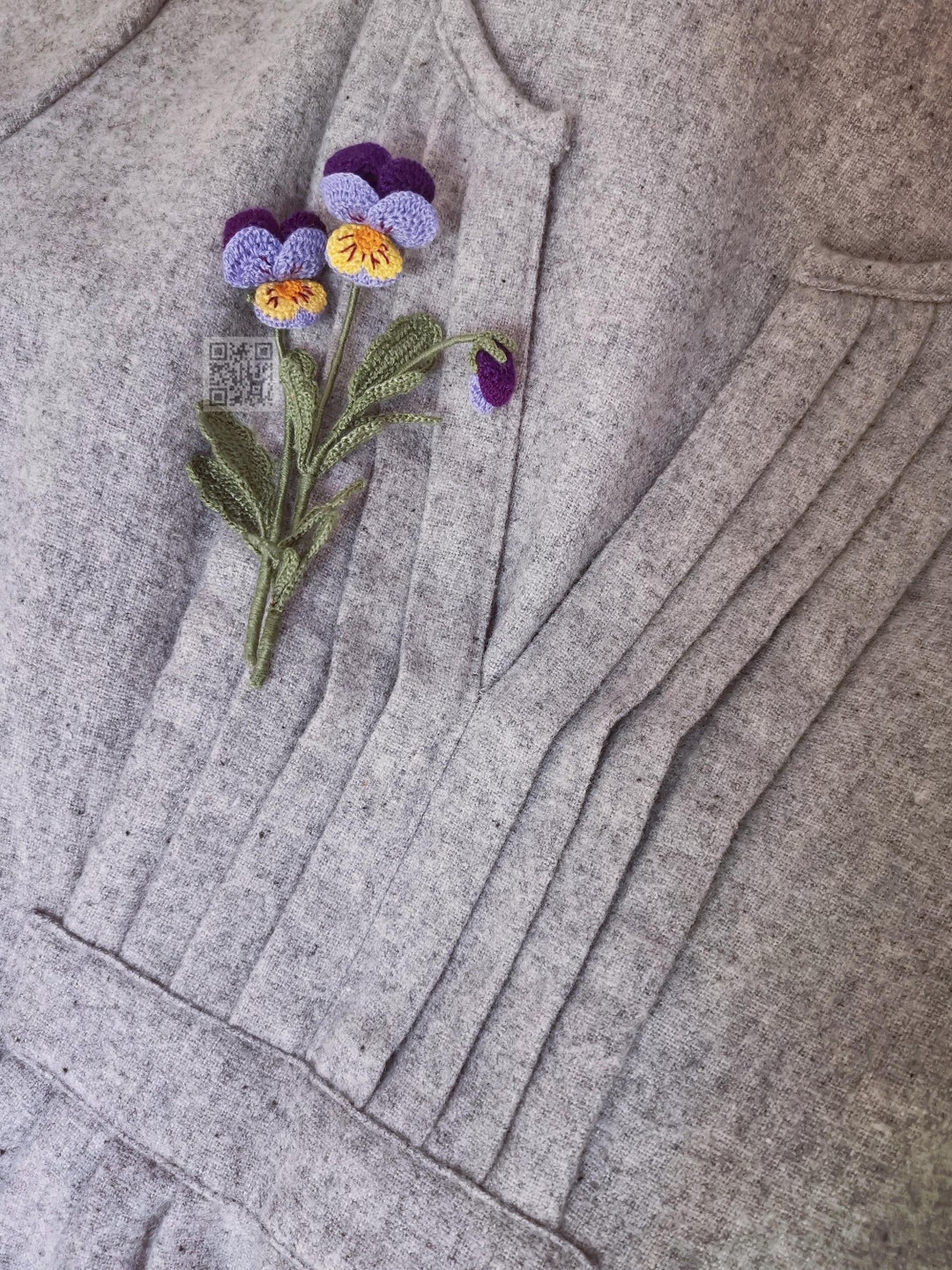 Crochet Pattern - PANSY Mini Bouquet - Level 6 - Etsy