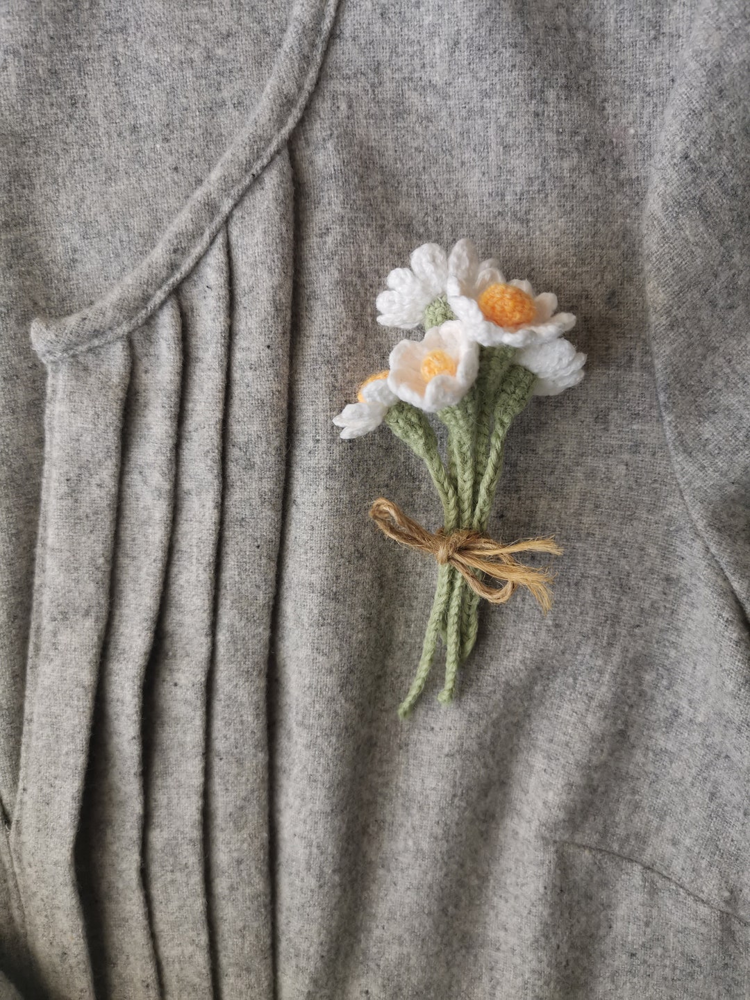 Crochet Pattern - DAISY Mini Bouquet - Level 3 - Etsy