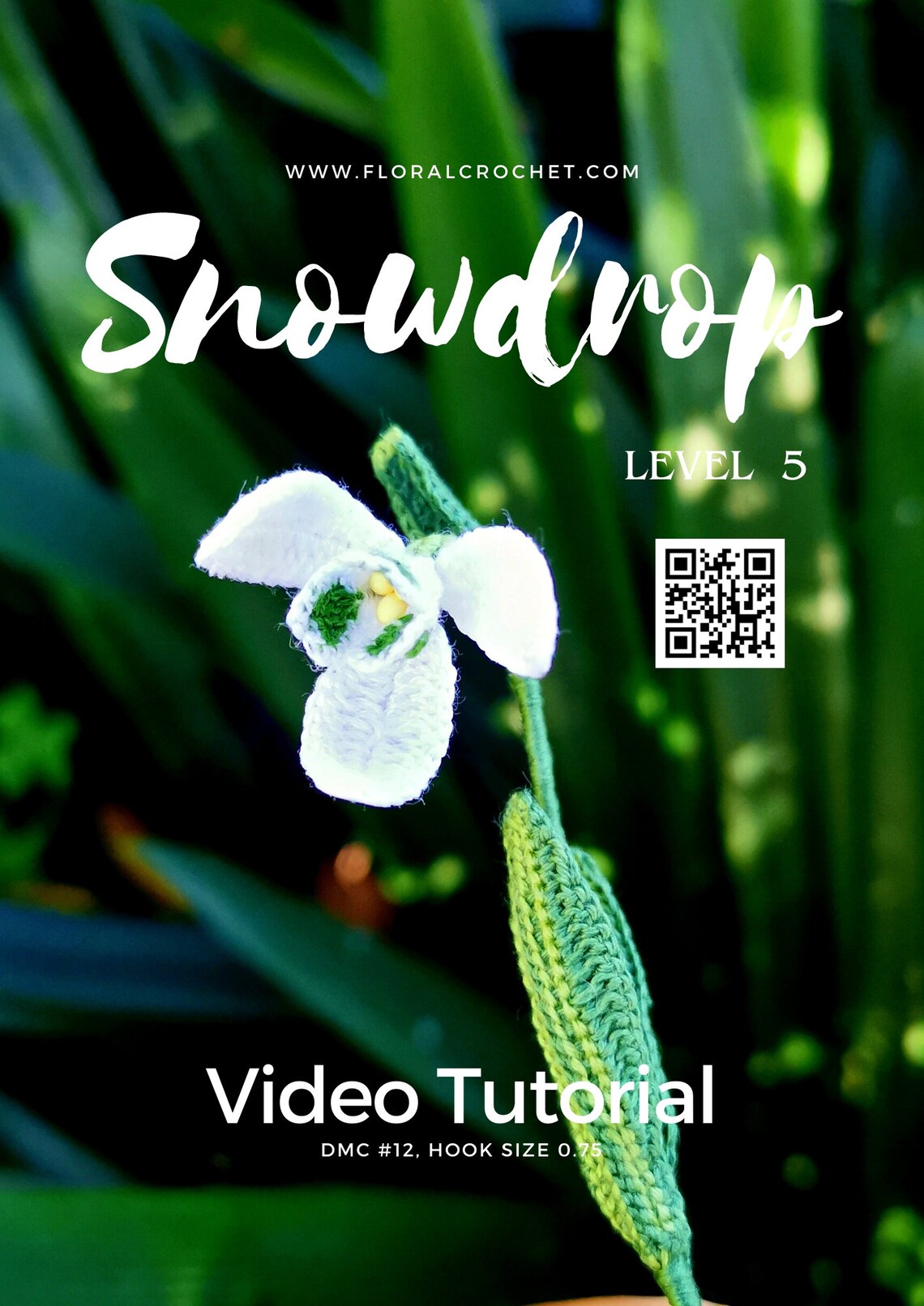 Crochet Video - SNOWDROP Mini Bouquet Step by Step Tutorial - Level 5 ...
