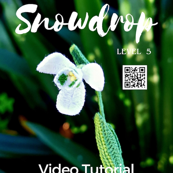 Crochet Snowdrop Brooch - Etsy