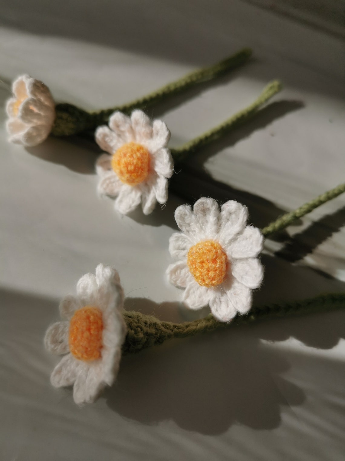 Crochet Video DAISY Mini Bouquet Step by Step Tutorial - Etsy