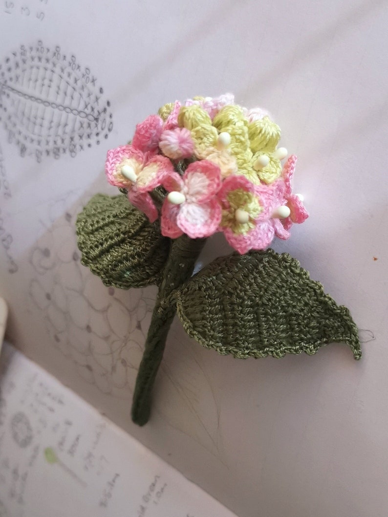 Crochet Pattern - HYDRANGEA V2 Flower Bouquet - Level 8 - Etsy