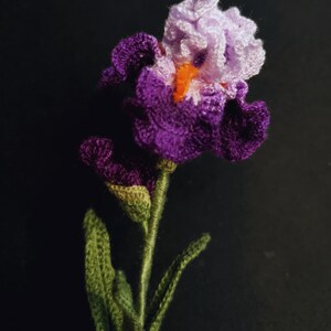 Crochet Pattern - BEARDED IRIS Flower Bouquet - Level 9 - Etsy