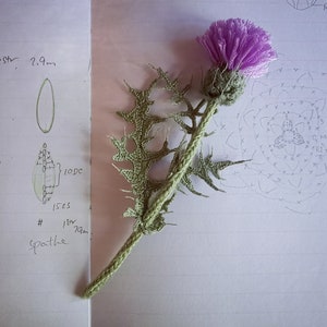 Crochet Pattern - THISTLE Flower Bouquet - Level 9 - Etsy