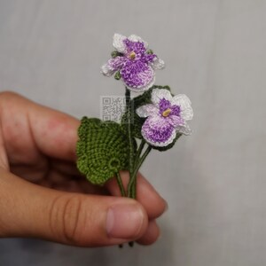 Crochet Pattern - VIOLET Mini Bouquet - Level 6 - Etsy