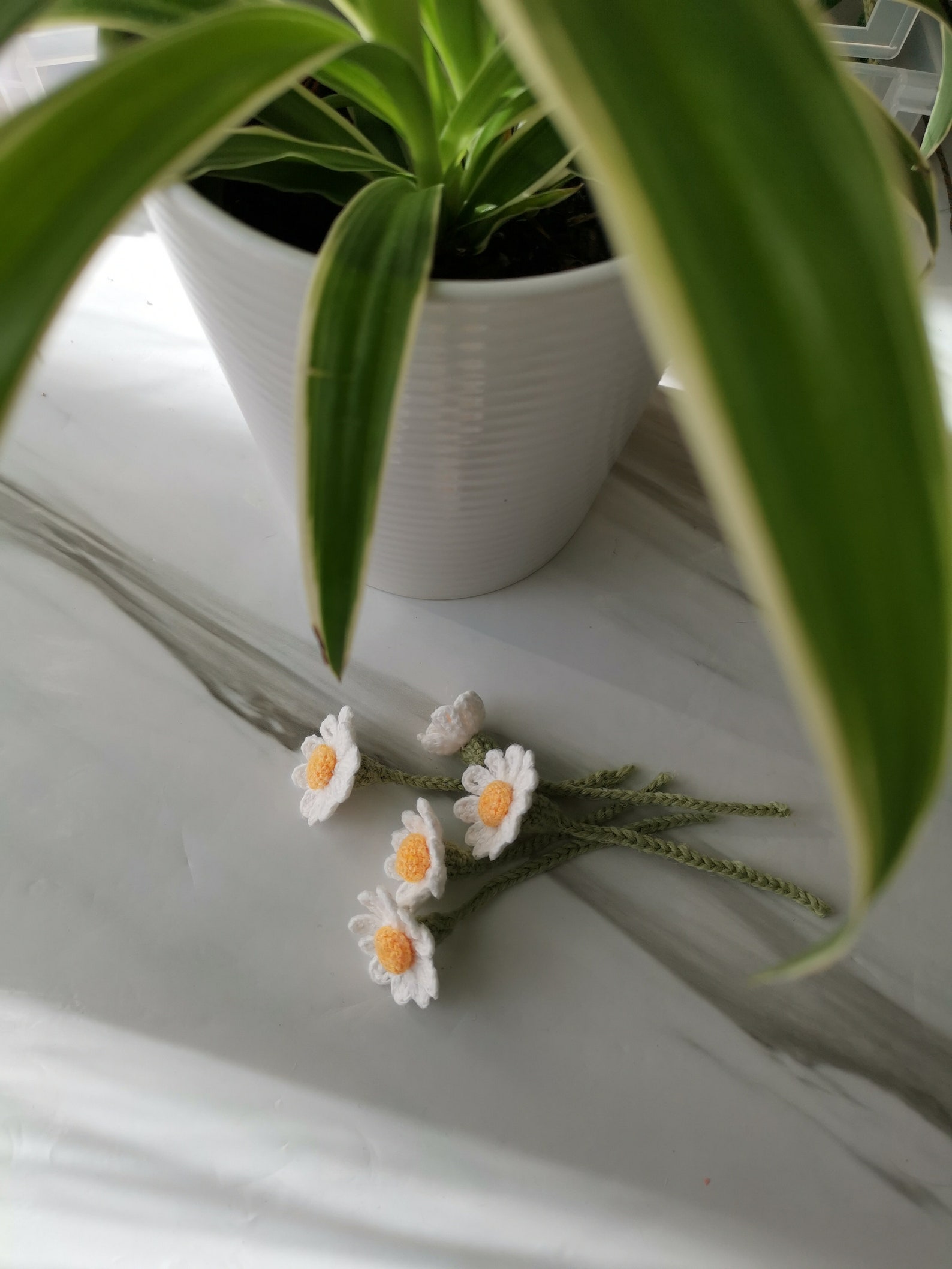 Crochet Video DAISY Mini Bouquet Step by Step Tutorial - Etsy