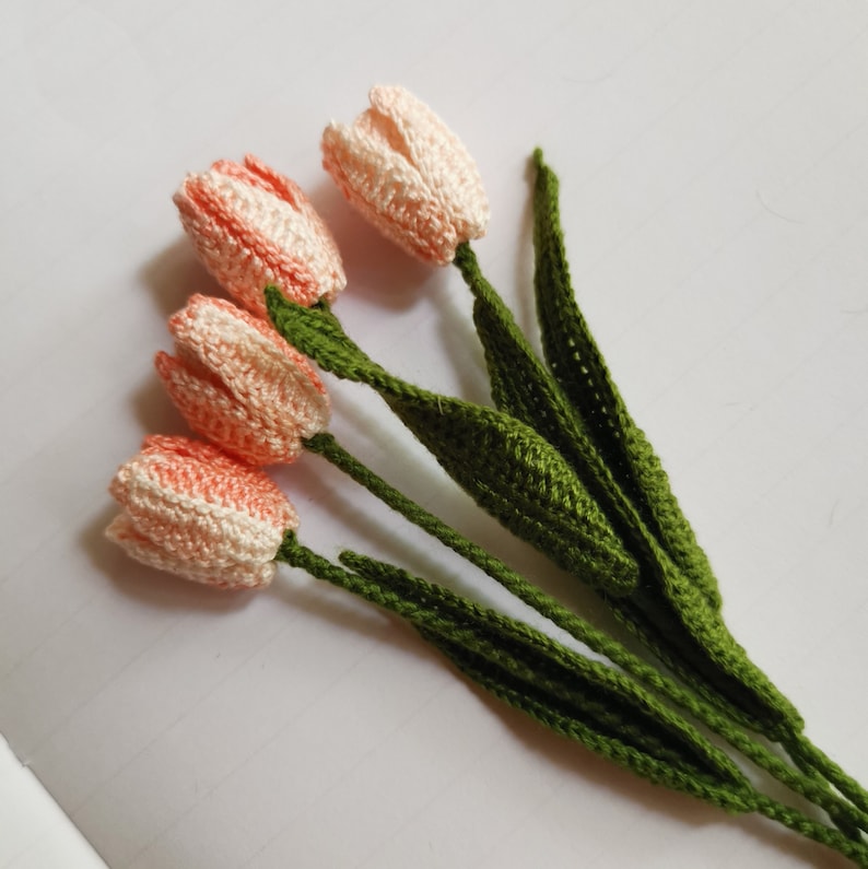 Crochet Video - TULIP Mini Bouquet Step by Step Tutorial - Level 2 - Etsy