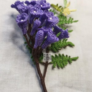 Crochet Video - JACARANDA Mini Bouquet Step by Step Tutorial - Level 6 ...