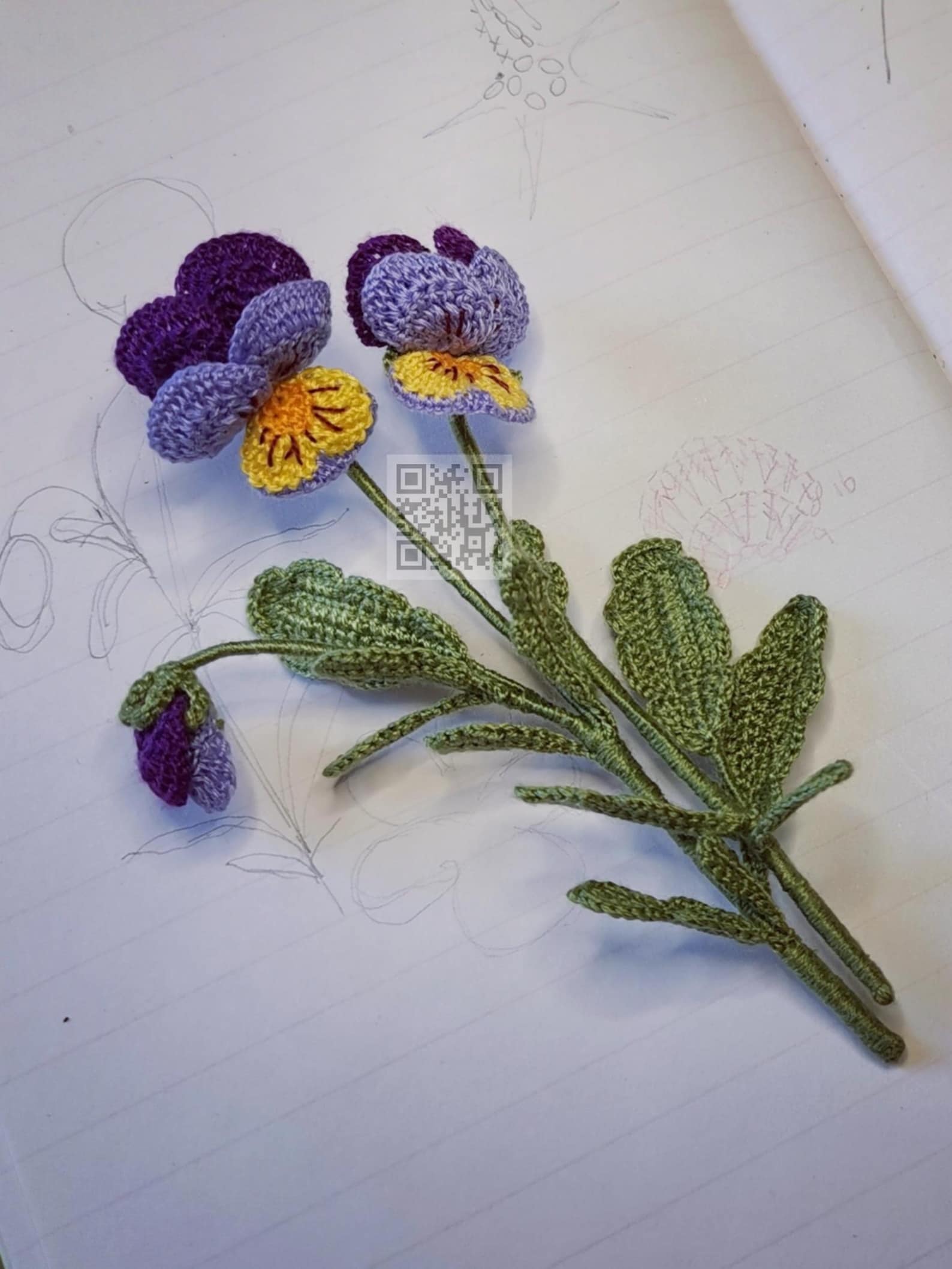 Crochet Video - PANSY Mini Bouquet Step by Step Tutorial - Level 6 - Etsy