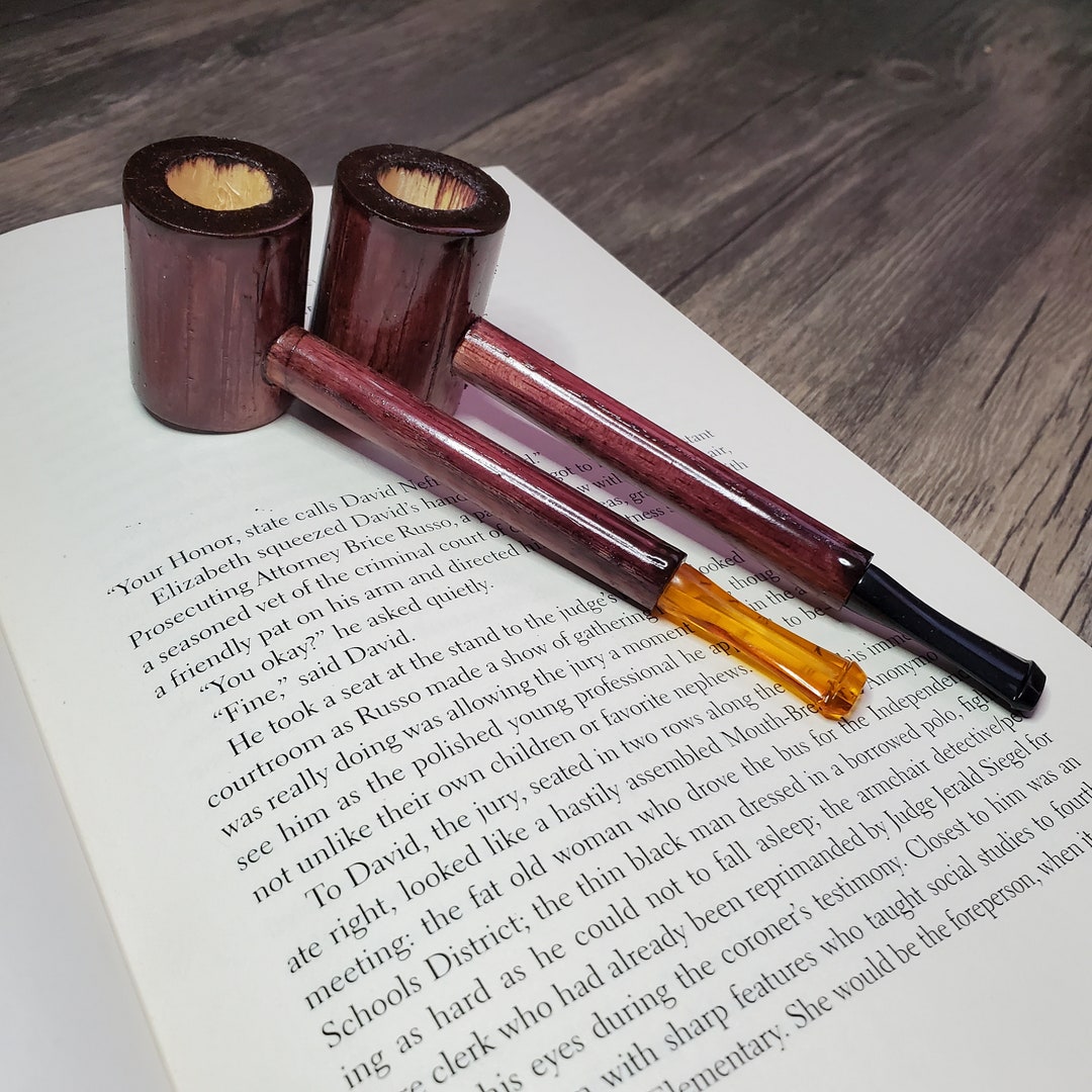 Stubby Bit Cherry Hardwood Pipe Oak Briar Birch Tobacco Pipe, Cherry ...
