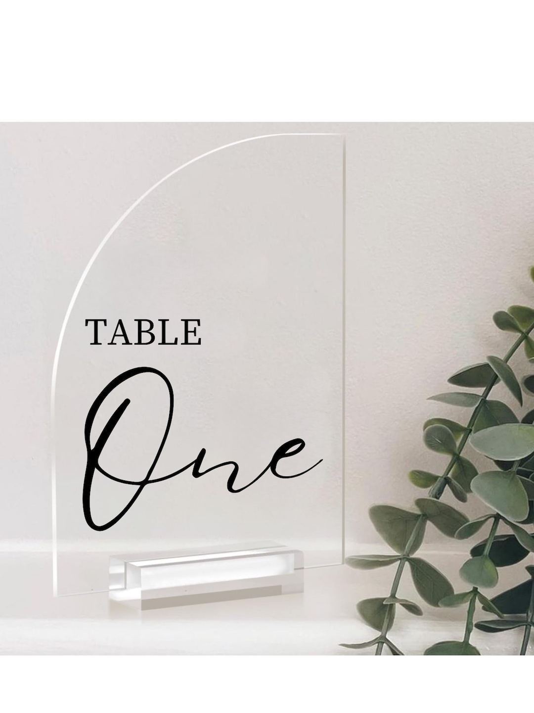 CLEAR Acrylic Half Arch Table Numbers Acrylic Wedding Signs Arch Table ...