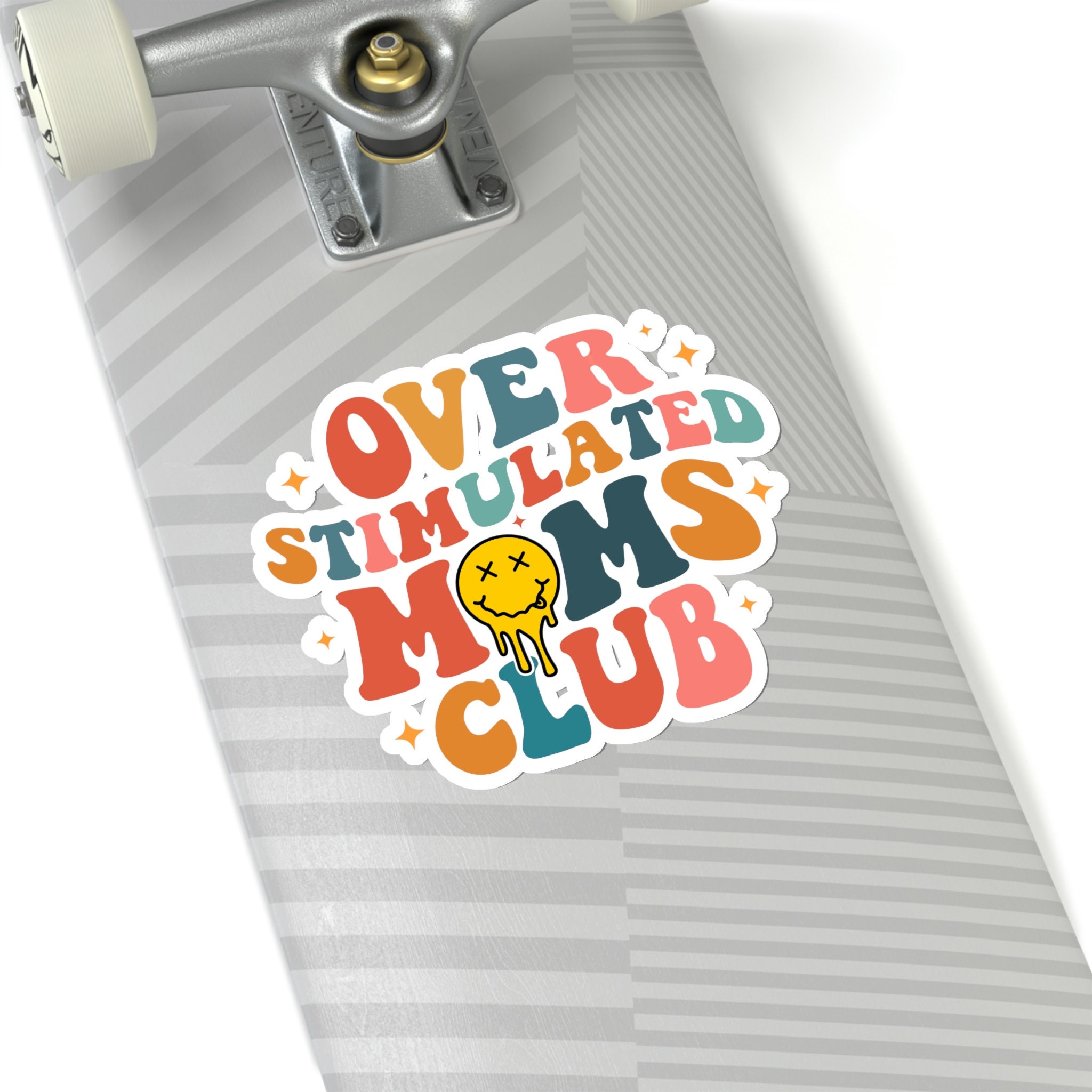 Retro Overstimulated Moms Club Stickers/ Mama/ Mom/ Mothers - Etsy