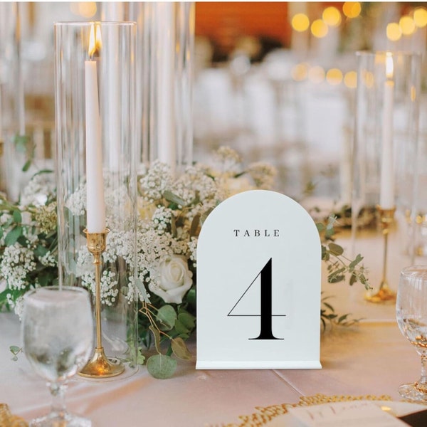Arch Table Numbers - Etsy