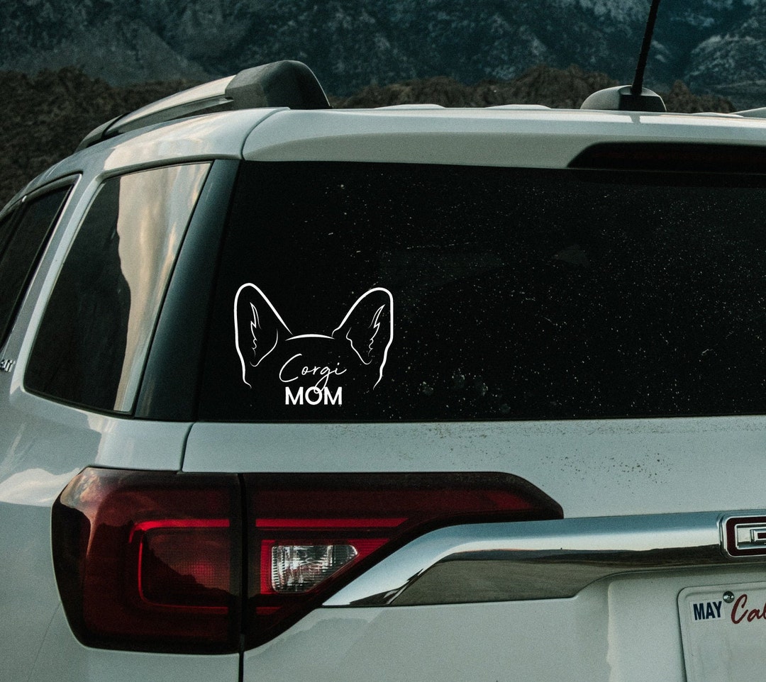 Dog Ears Car Decal/ Custom Dog Sticker/ Dog Mom Sticker/ Car Decals/pet ...