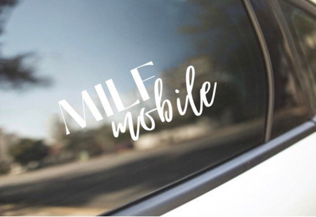 MILF Mobile Car Sticker Mama Sticker Funny Mom Sticker Mom Car Sticker ...