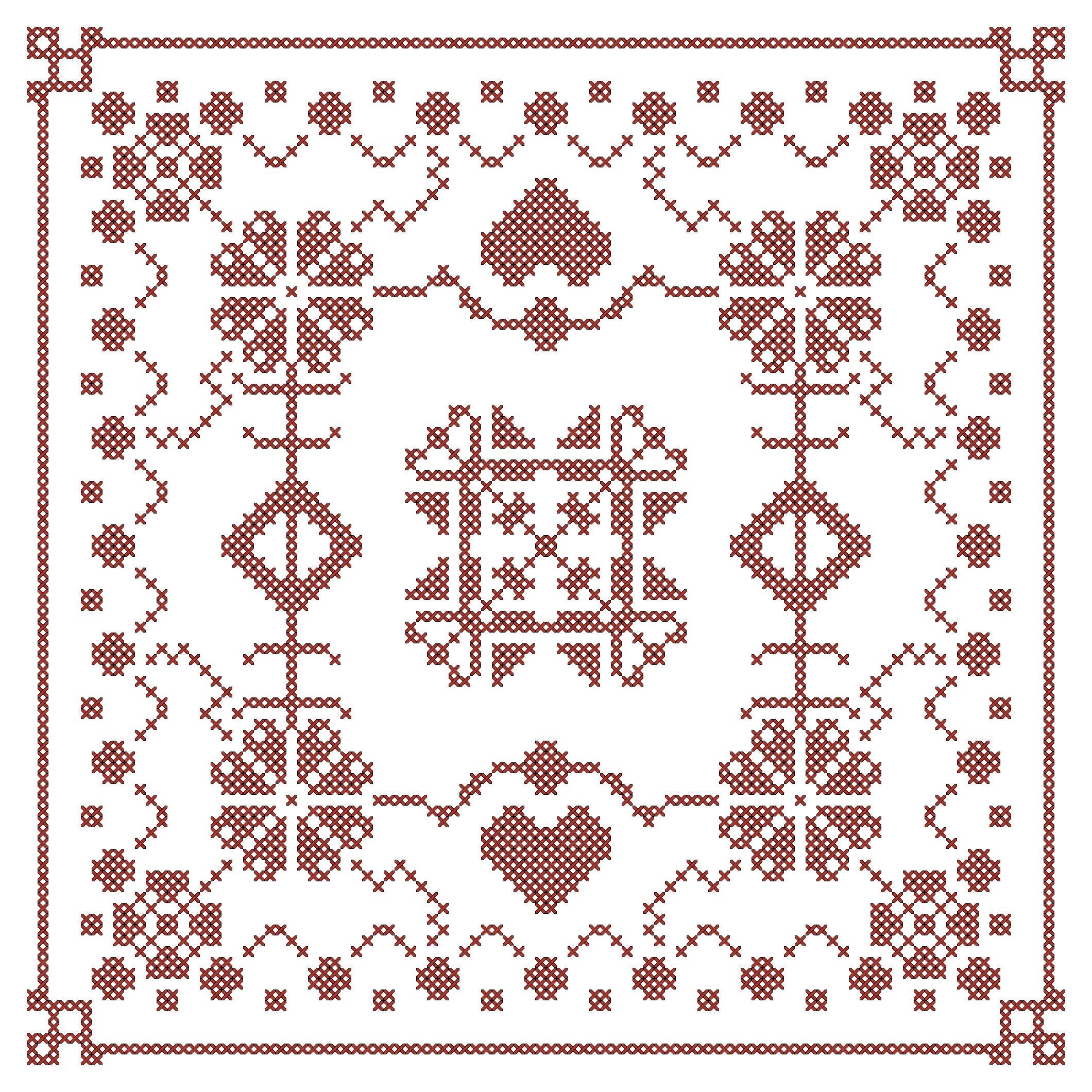 Cross Stitch Pattern. PDF Pattern Download. Folk Cross Stitch Art. Easy ...
