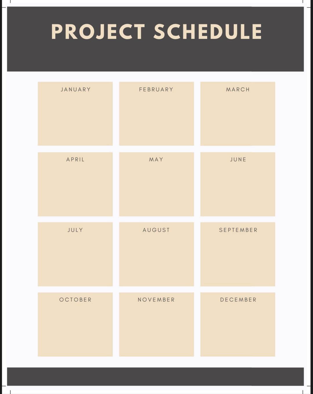 Monthly Project Planner - Etsy