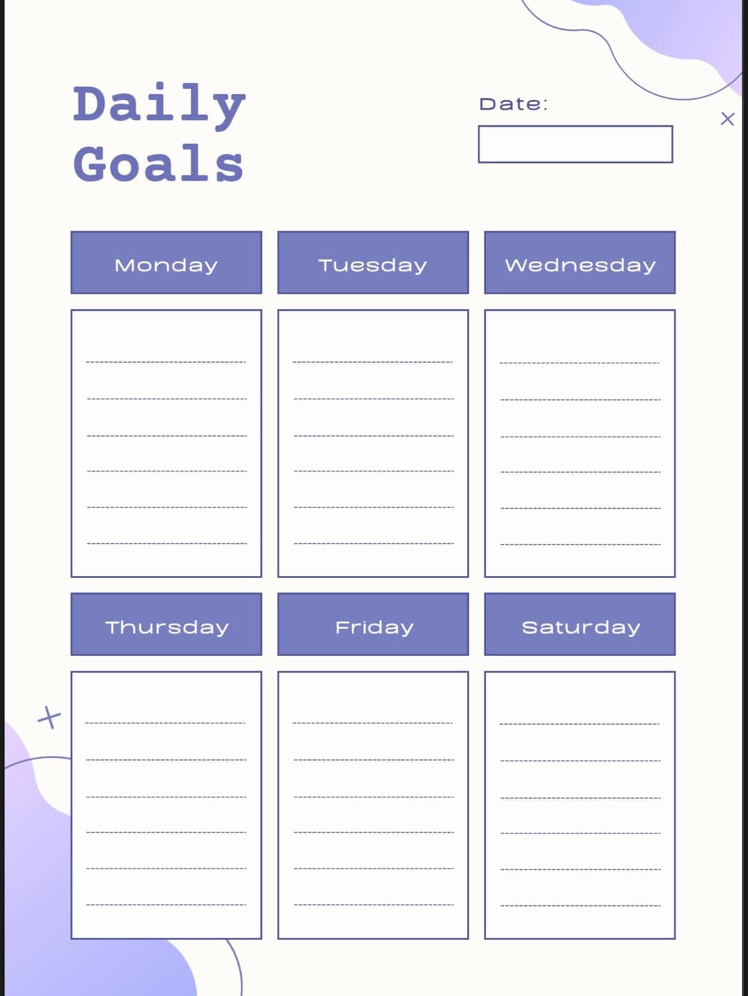Purple Digital Planner - Etsy