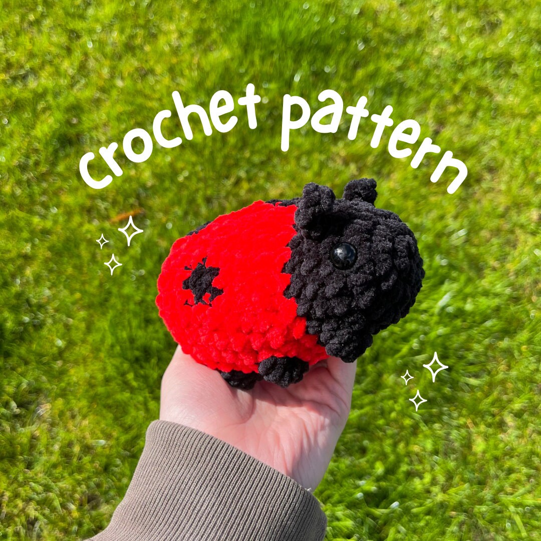 No-sew Ladybug Crochet Pattern, Amigurumi Pattern, Digital Crochet ...