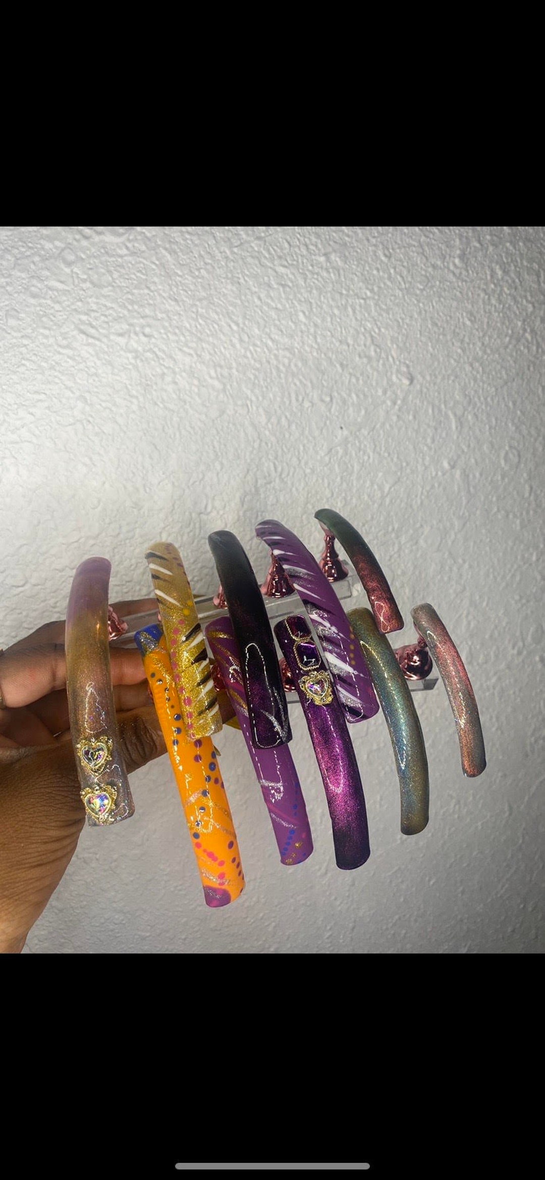 Curved 90s Freaknik Nails - Etsy