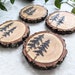 Westcoast Trees Coaster Set, Pyrography - Etsy