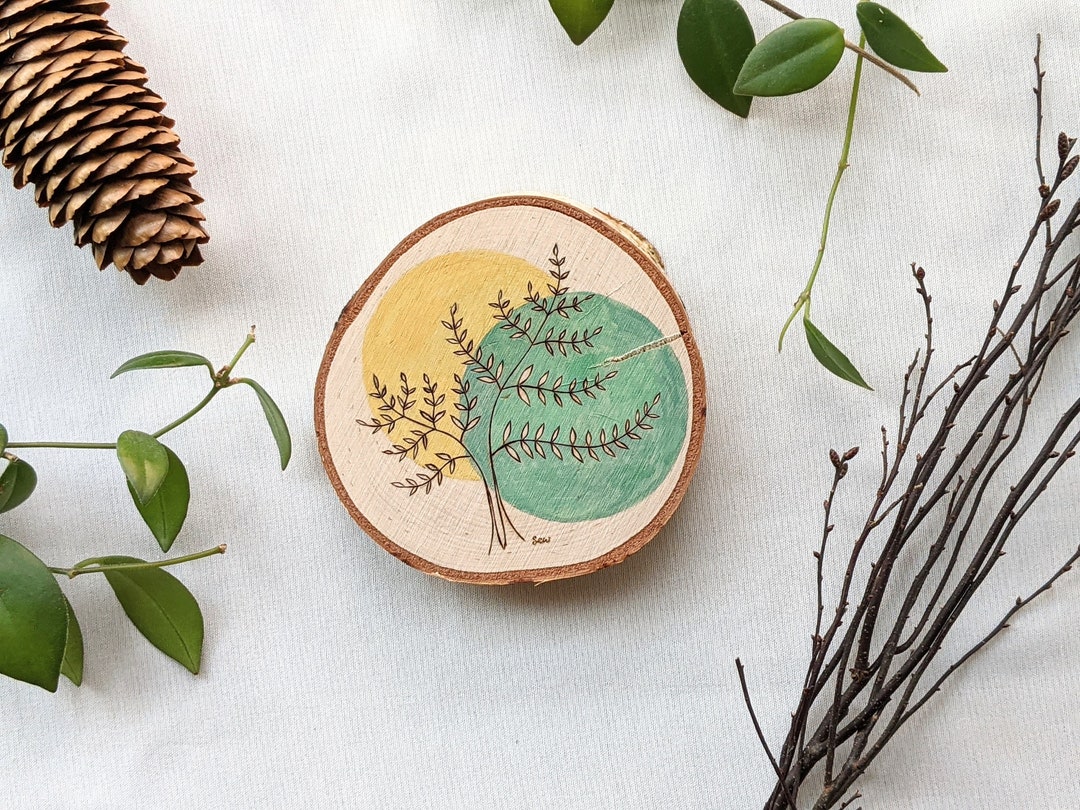 Moonlit Ferns, Pyrography - Etsy Canada