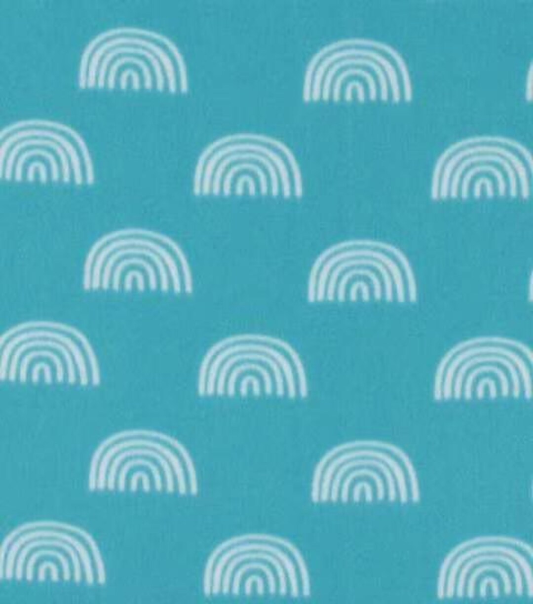 Fleece-rainbows on Teal-crafting, Blankets, Happy Value Line - Etsy