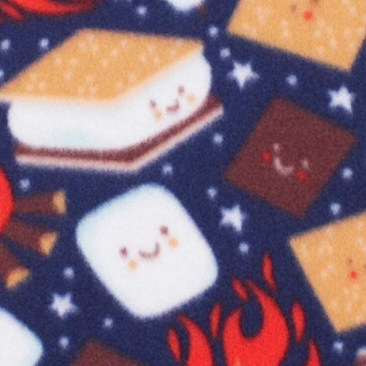 Fleece By-the-yard- Smores - 100% Polyester Blizzard Fleece - Etsy