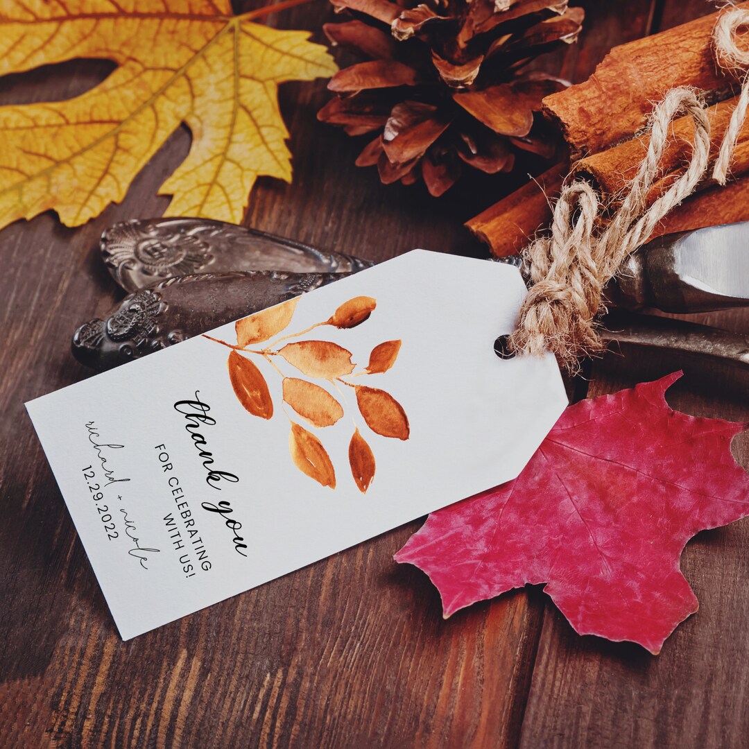 Rustic Favor Tag Editable Template - Wedding Souvenir - Etsy