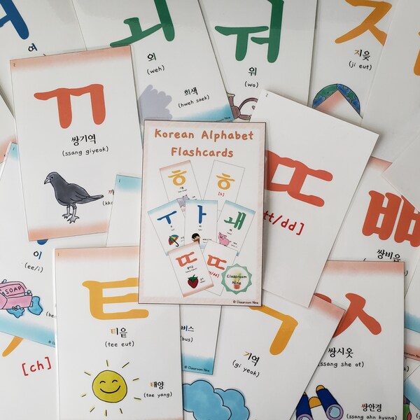 Korean Flashcards - Etsy