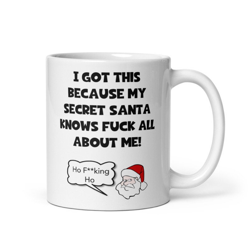 Funny Secret Santa Mug, Joke Secret Santa, Work Secret Santa for Him ...