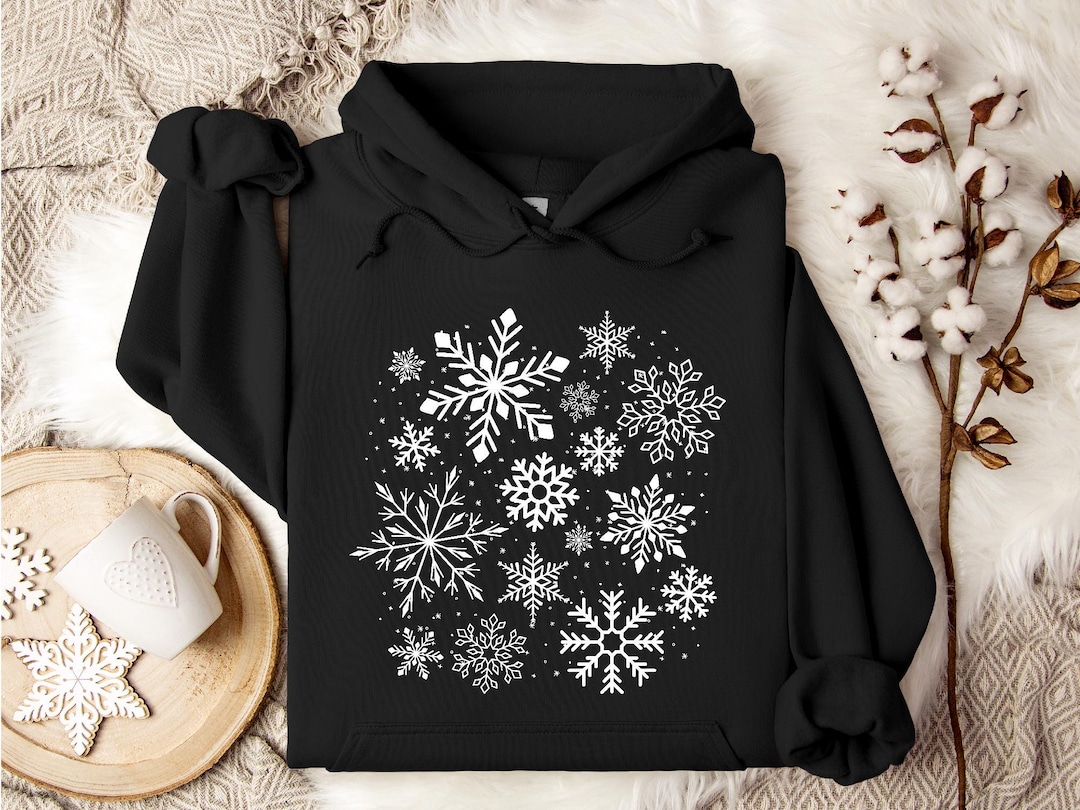 Snowflake Winter Christmas Hoodie Christmas Snowflake Sweater Snowflake ...