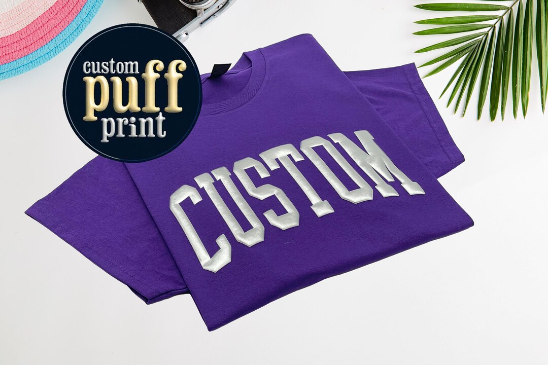 Embossed Puff Print Shirt: Custom School Mascot (unisex Sizes) - Etsy