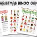 Christmas Bingo Game PDF Party Printable - Etsy Canada