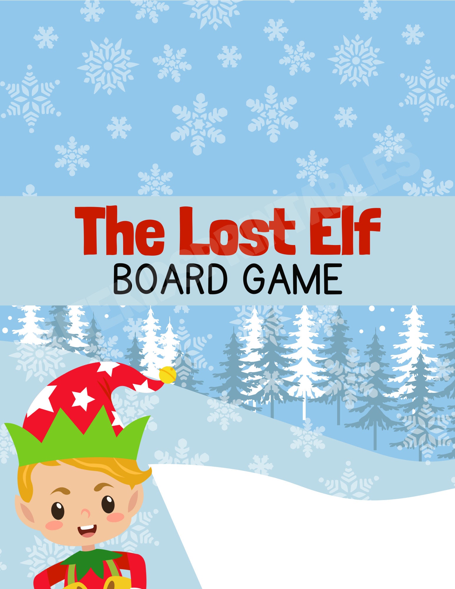 Printable Lost Elf Christmas Board Game for Kids PDF - Etsy Canada