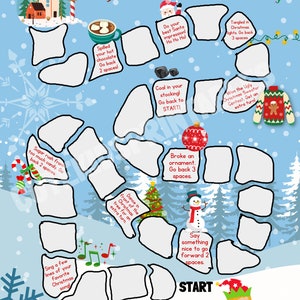 Printable Lost Elf Christmas Board Game for Kids PDF Christmas Activity ...
