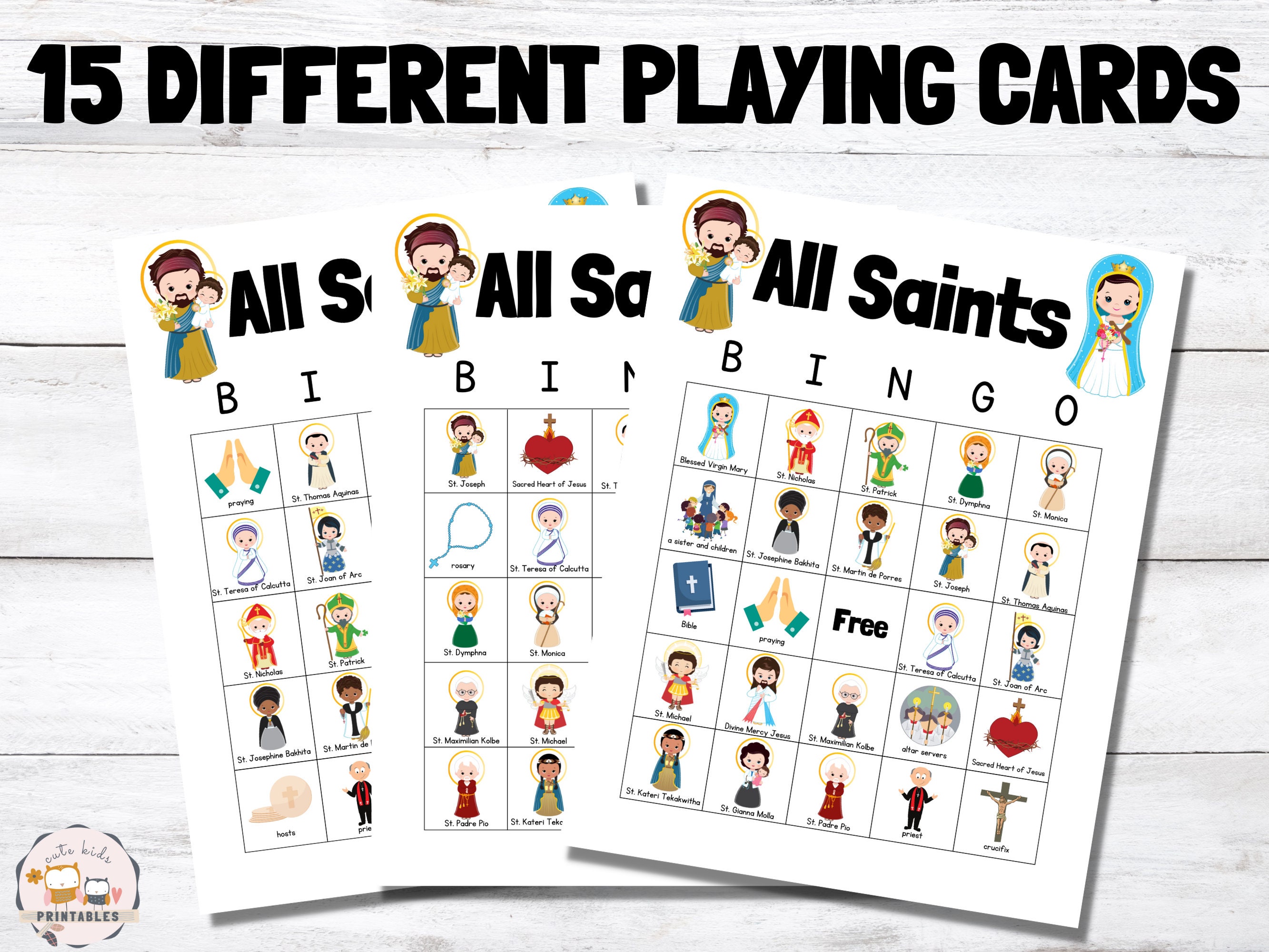 All Saints Day Bingo Game PDF Party Printable - Etsy