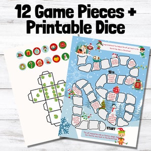 Printable Lost Elf Christmas Board Game for Kids - PDF Christmas ...