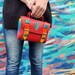 LGBTQ+ Pride Leather Sweetheart Satchel Purse - Rainbow Gradient Straps ...