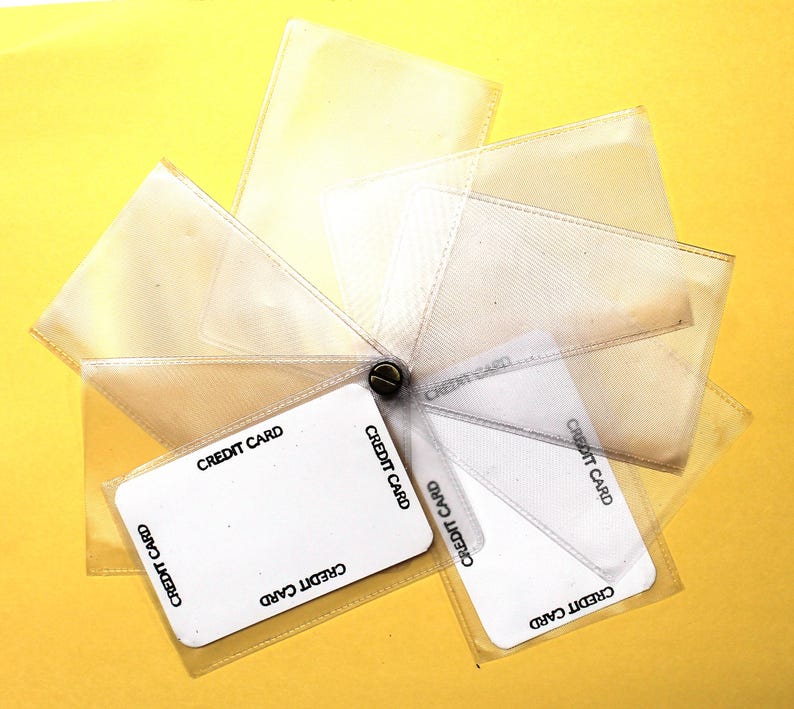 Plastic Card Fan Inserts With Hardware - Etsy