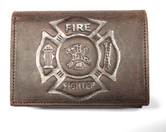 Firefighter Badge Wallet - Etsy