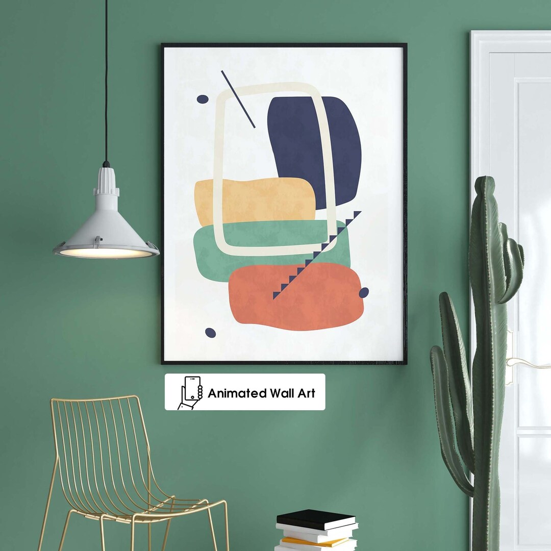 Abstract Shapes Wall Art, Modern Printable Wall Art, Augmented Reality ...