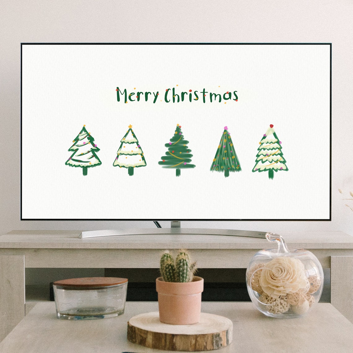 Samsung Frame Tv Art Christmas Frame Tv Holiday Art Frame TV - Etsy