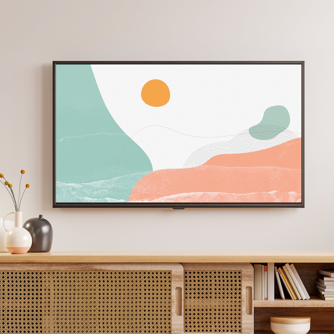Samsung Frame TV Art Painting, Frame Tv Abstract Art, Frame Tv ...